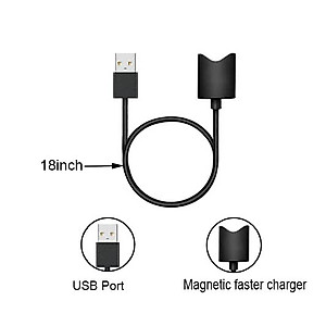 Forlity Magnetic USB Smart Charger Cable, Fast Charging Cable with 18inch,1 Pack (Black)