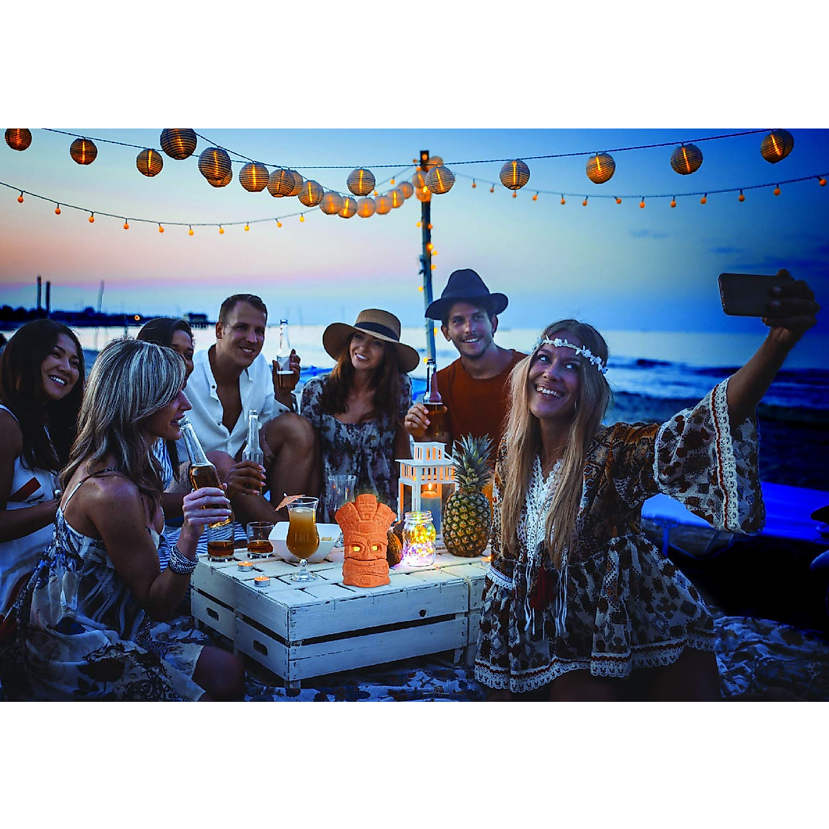 ZendoZones Patio Pineapple Citronella Candle Burner – 8-Hour Protection, for Patios & Outdoor Spaces