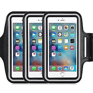 3pack Armband for Apple iPhone 7,7 Plus,6 6s Plus, LG G5,Samsung Galaxy Note 5 4 3 Note Edge S4 S5 S6 LG G3 G4 G5 Note 4 5 7 Universal case,Great for Running,Exercise Gym Workouts not for iphone 4 4s