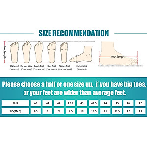 FATES TEX Waterproof Shoes for Men Tennis Sneakers Rain Water Resistant Comfortable Walking Running Casual Breathable Work Shoes(10,Black White)