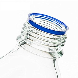 NATUWORLD 100ml/3.4oz Empty Thick Glass Graduated Reagent Bottle with Blue Screw Cap Laboratory Chemical Agent Bottle Liquid Storage Containers Jar Pot