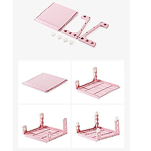 Alipis Sandals Kids Shop Shoes Double-Layer Sneakers Organizer High for Low Bracket Liftable Plastic Footwear Saving Pink+Blue+Beige Rack Shoe Simple Space-Saving Heel Organizing