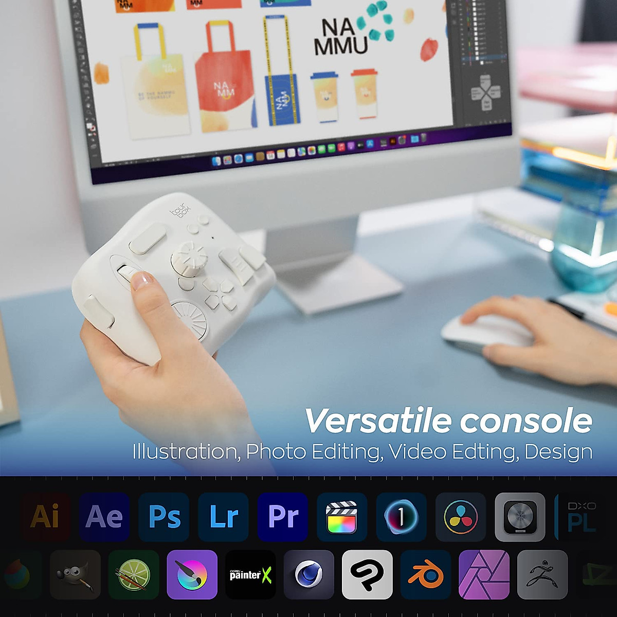 TourBox NEO Set + TourBox Elite Set (White)