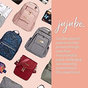 JuJuBe Insulated Baby Bottle Cooler Bag for Travel Breastmilk Storage, Portable Bottle Carrier for Breast Milk Bottles, Ice Pack, Multipurpose Insulated Food Storage Bag, “Be Cool” - Indigo Chromatics