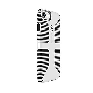 Speck iPhone SE 2020 Case - Drop Protection Case Fits iPhone 7 & iPhone 6 & iPhone 6S - Scratch Resistant & Slim with Extra Grip Case - White & Black Case CandyShell Grip