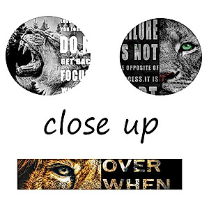 Lion Motivational Canvas Office Print Wall Art Animal Inspirational Picture Animal Poster Painting Modern Inspiring Artwork for Home Living Room Bedroom Office Decor Ready to Hang [36''W x 16''H]