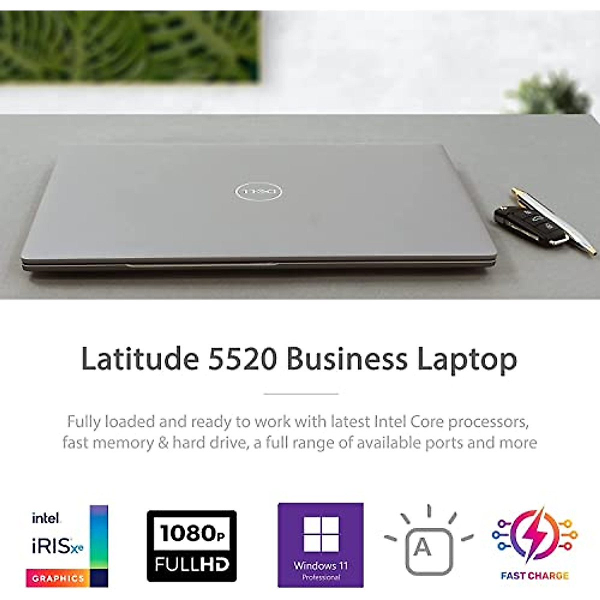 2022 Newest Dell Business Laptop Latitude 5520, 15.6" FHD Display, Intel Core i5-1135G7, 32GB RAM, 512GB PCIe SSD, Webcam, HDMI, Backlit Keyboard, Wi-Fi 6, Thunderbolt 4, Win 11 Pro (Renewed)