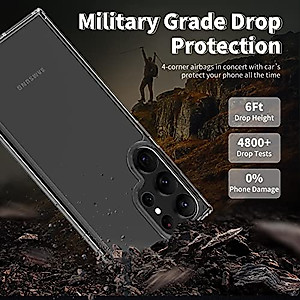 sheheme [5 in 1 for Samsung Galaxy S23 Ultra Case,with 2 HD Screen Protector & 2 Camera Lens Protector,Shockproof Slim Clear Cover,Anti-Scratches & Install Kit for S23 Ultra 5G