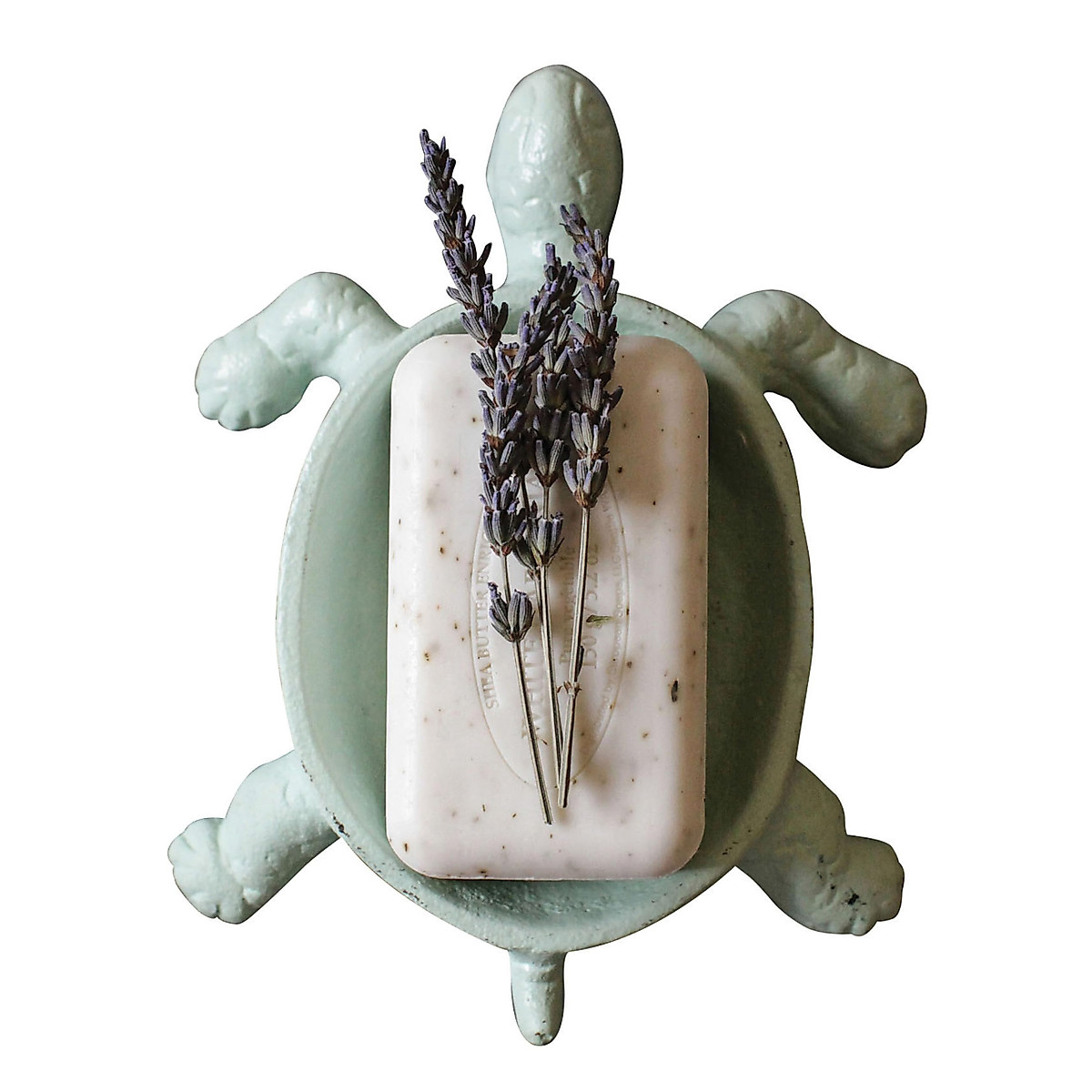 Creative Co-Op Cast Iron Turtle Soap Dish
