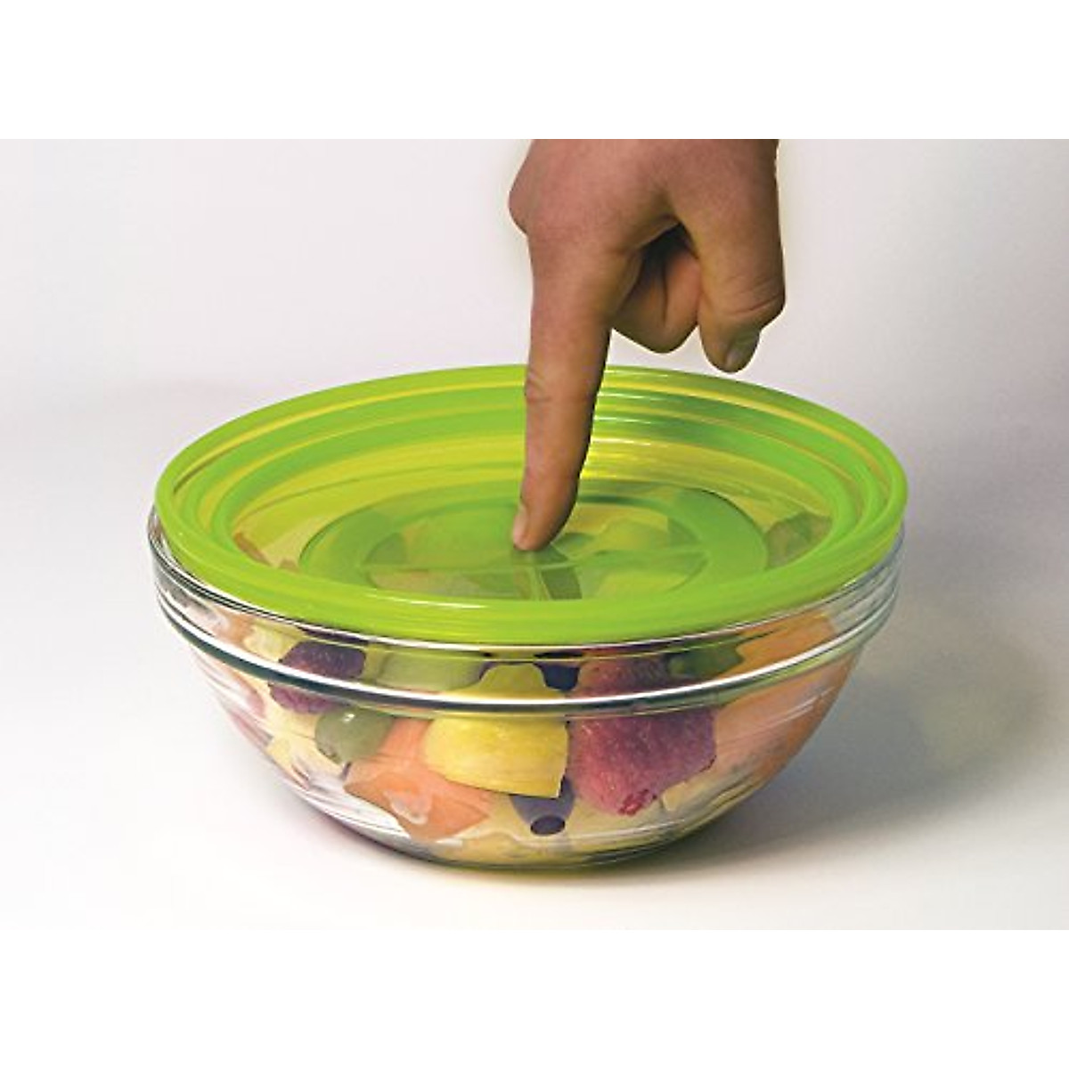 LidLover 5"-7" and 7"-9" Silicone Lid, Green - Set of 2