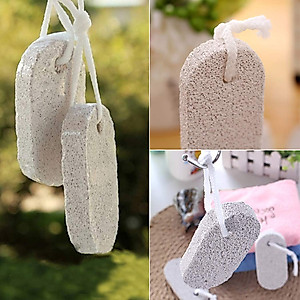 ZHome Natural Pumice Stone for Feet, Phogary Lava Pedicure Tools Hard Skin Callus Remover for Feet and Hands 2PCS