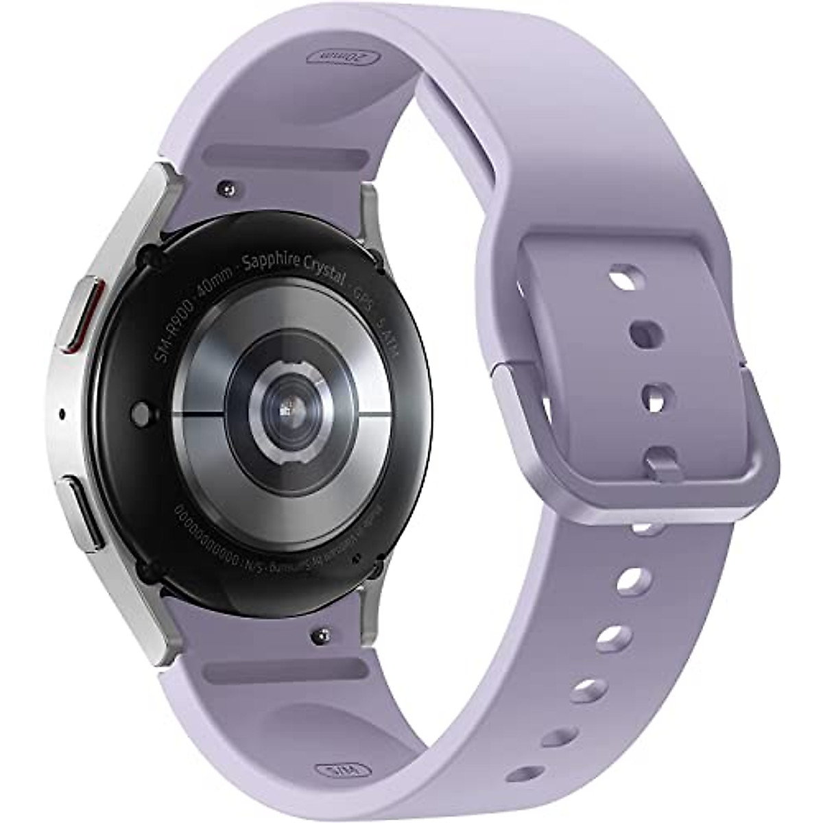 Samsung Galaxy Watch 5 [2022] Latin Specs Bluetooth Aluminum Case BioActive Sensor Sleep Tracking Heart (40mm, Silver / Violet + 15W Wall Charger)