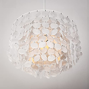 Kenroy Home 93409WH Shelley 1 Light Pendants, 20 Inch Width, White