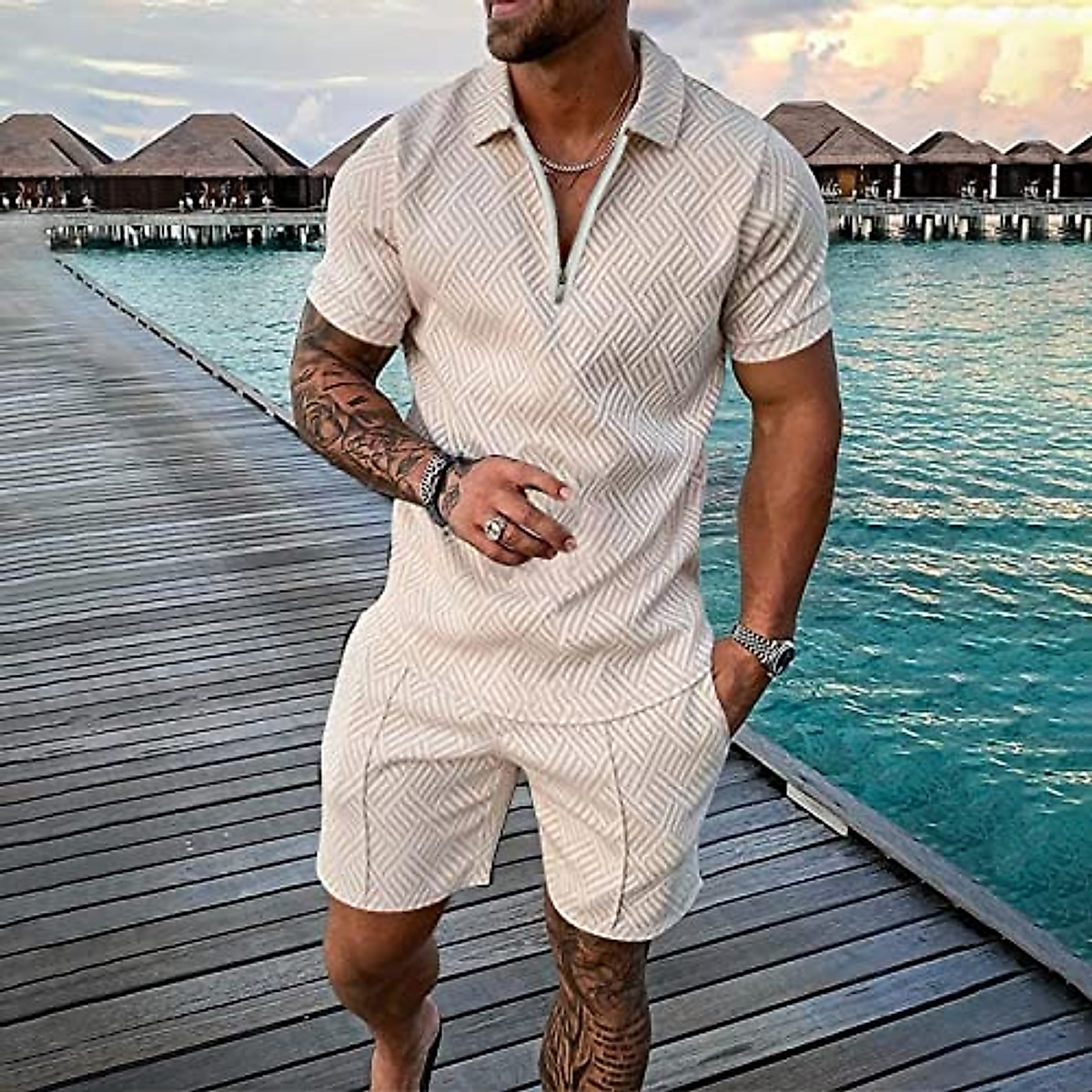 EELHOE Outfit Two Sweet Birthday Outfit Men's 2 Piece Outfit Relaxed Fit Lightweight Short Sleeve Graphic T Shirts Printed Shorts Breathable Tracksuit Outfit Family Matching Outfits 70s