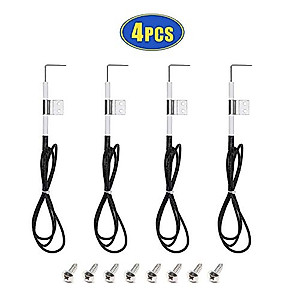 Grill Repair Kit for Nexgrill 720-0830H, 720-0783E, Kenmore 720-0830A, 122.33492410 Replacement Parts, Stainless Steel Burner Tubes, Heat Plates and Igniter Electrodes for BHG Grill 720-0783H, 4 Pack