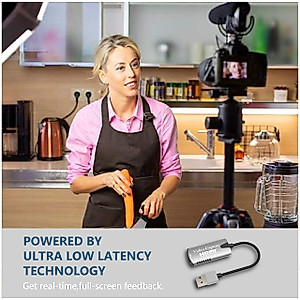 Anxious 4K HDMI Video Capture Card,USB 3.0 1080P Game Capture Card,for Game,Teaching,Live Broadcasting,Video Conference,Video Recorder for Streaming,Compatible with Windows Linux Mac OS System etc