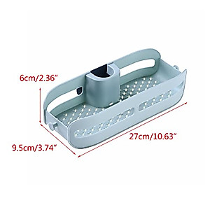NTCLHFXU Faucet Rack for Kitchen Bathroom Accessories Sink Sponge Holder for Soap Sponge Brush Scrubber Drainer Tool