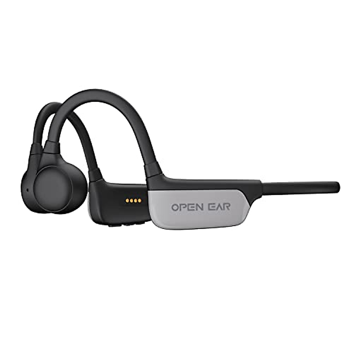 Open Ear Waterproof Bone Conduction Headphones with Bluetooth, Microphone, Voice Control, Ideal for Outdoor Sports, Lightweight Titanium Band, Up to 8H Play, Cable and Ear Plugs Included