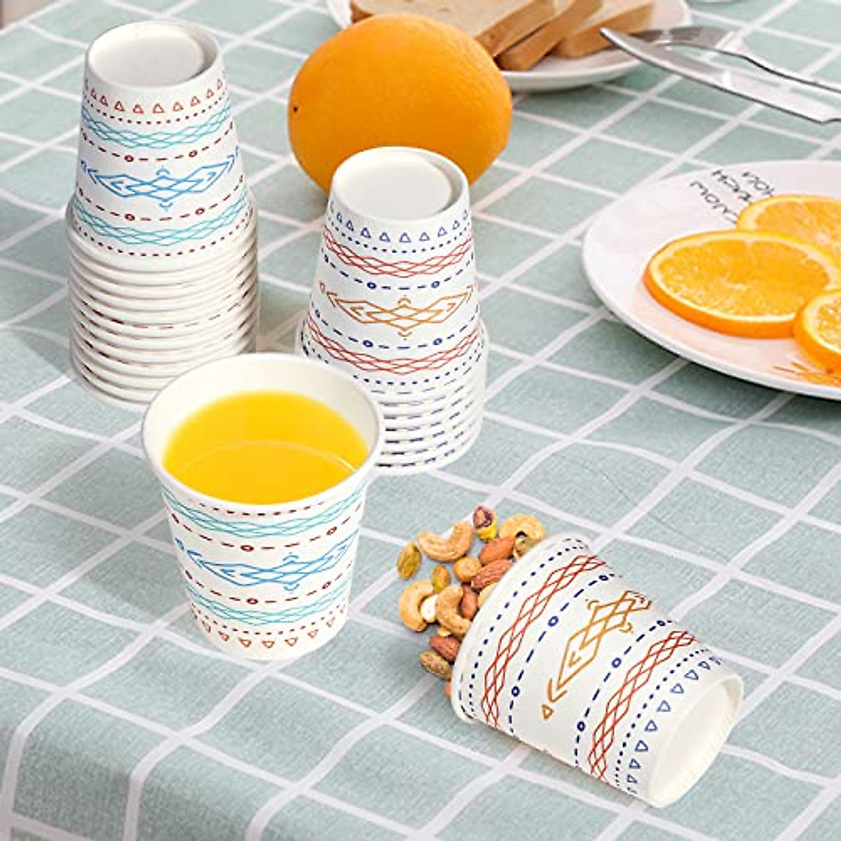 Grotreco 3oz Disposable Bathroom Cups, 300 Pack Small Paper Cups, Mini Mouthwash Cups, Paper Espresso Cups, Drinking Cups for Water, Juice, Coffee, Perfect for Party Home and Office