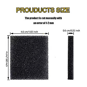 40PPI Sponge,Pump Filter Sponge Replacement AeroGarden Pump Filter Accessories (30 Pack)