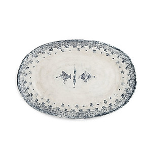 Arte Italica Burano Oval Platter, Large, Blue