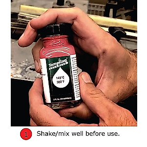 Tempil 24423- TEMPILAQ Advanced TL060 Temperature Indicating Liquid, 399 Degree C/750 Degree F, 2 oz.Ideal for Heat Treating, Brass Annealing, and Glass Production, Made in USA