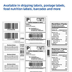 Shipping Label Printer for Shipping Packages, Thermal Label Printer 4x6 Label Printer for Small Business, Compatible with UPS, USPS, Etsy, Shopify, Amazon, FedEx, Ebay, and More on Windows & Mac