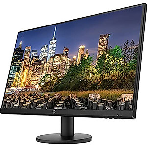 HP P27v G4 27 Inch IPS LED Backlit Monitor 2-Pack Bundle with FHD 1920 x 1080, Blue Light Filter, HDMI, VGA, Fully Adjustable Desk Mount Monitor Stand