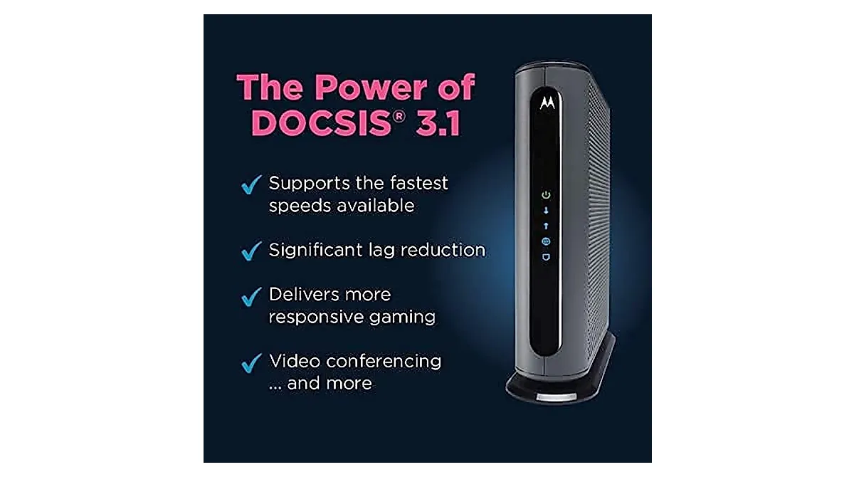Motorola MG8702 | DOCSIS 3.1 Cable Modem + Wi-Fi Router (High Speed ...