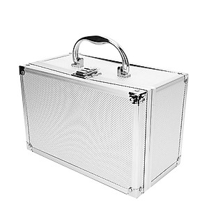 Deosdum Aluminum Tool Box, Portable Display Case Tool Case Aluminum Hard Case Equipment Tool Box Instrumentation Box 230x150x125mm