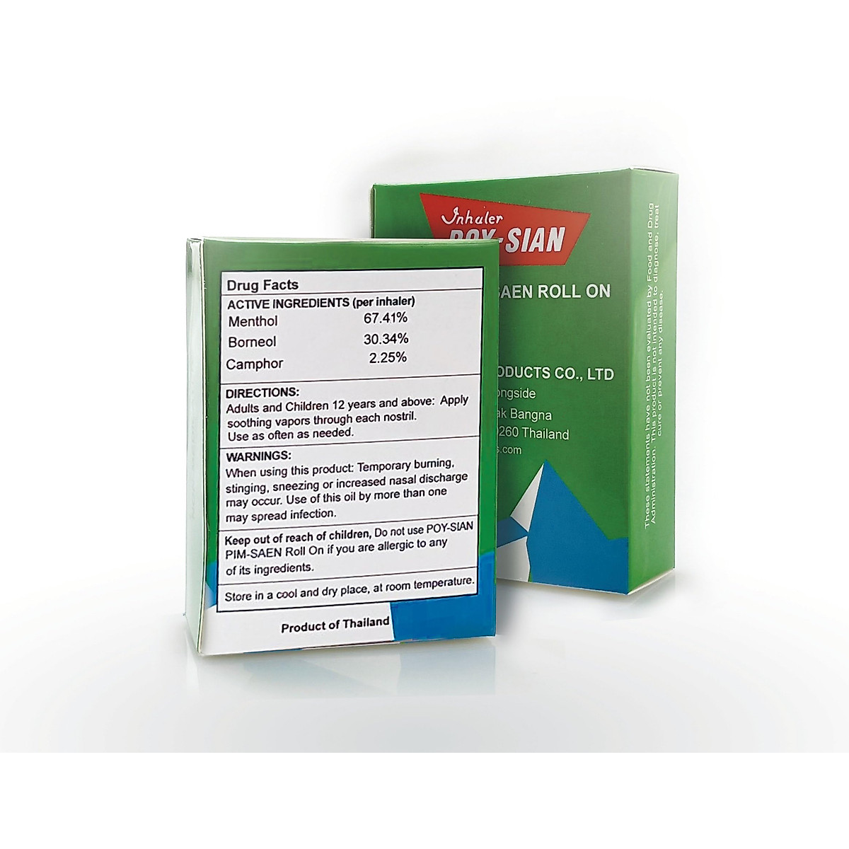 POY-SIAN Thai PIM-Saen Balm Oil 5ml Roll-On (Pack of 3)