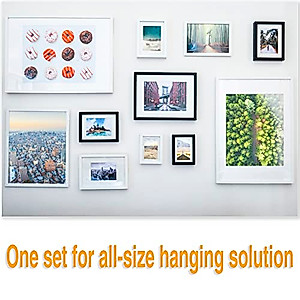 KURUI 700pcs Hardware Nails for Hanging Pictures Assorted Kit, Up to 2"-Long Picture Hanging Nails for Wall Drywall Wood, 6 Sizes Nails Assortment Kit, 640 Frame Nails and 60 Small Finishing Nails