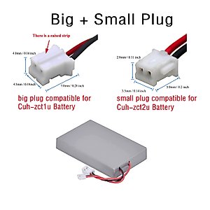 POWTREE Upgraded 2000mAh 2Packs PS4 PS4Pro Battery for Sony PlayStation 4 Dualshock 4 V1 V2 Controller CUH-ZCT2U CUH-ZCT2E CUH-ZCT1E CUH-ZCT1U CUH-ZCT1H, ect.