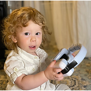 DECIBEL DEFENSE Junior Kids Ear Protection 28dB NRR Noise Reduction Hearing Protection Earmuffs for Infants Babies & Toddlers, Blue, Regular