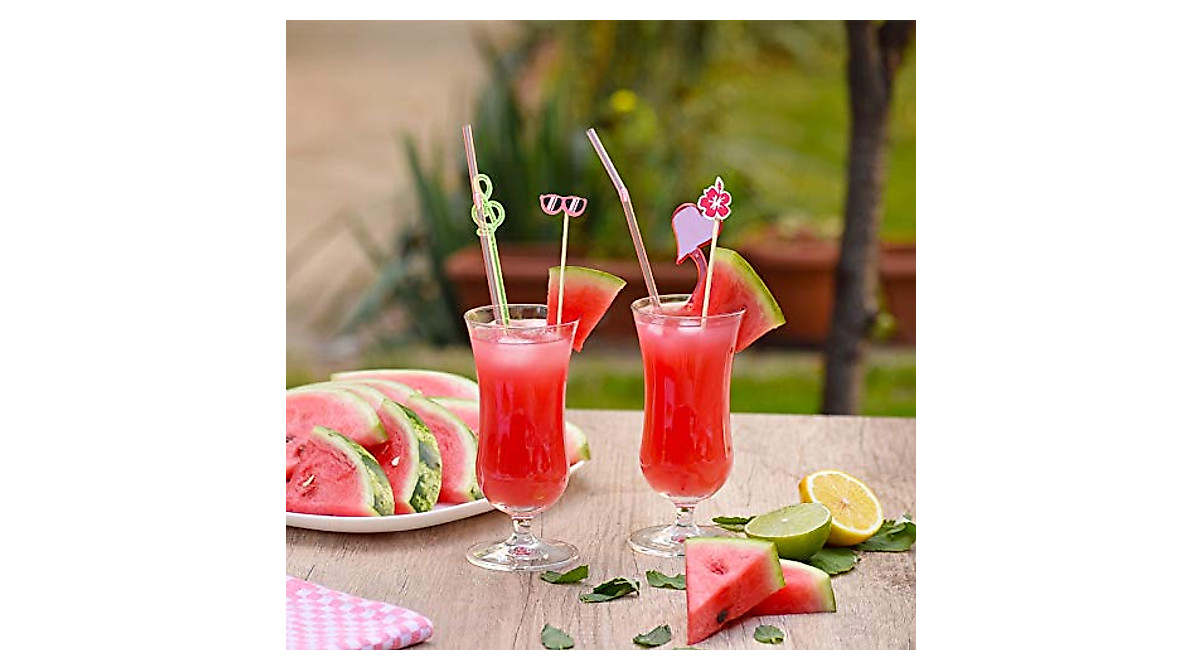 Hawaiian Luau Assorted Picks - Tropical Party Cocktail Bamboo Picks