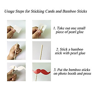 Kotbs 52pcs Wedding Photo Booth Props, Bachelorette Party Photo Booth Prop Kit for Bridal Shower, Engagement and Valentines Party, Photobooth Props Wedding Party Supplies