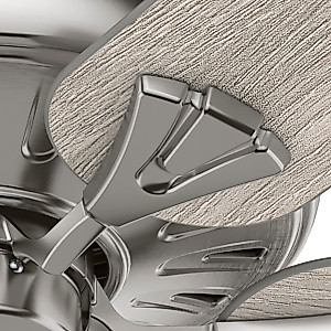 Hunter Fan Company, 51120, 60 inch Royal Oak Brushed Nickel Ceiling Fan and Handheld Remote