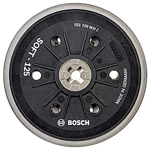 Bosch Professional Multi-Hole Pad (Diameter 125 mm, Soft, Velcro, Accessories for Random Orbital Sanders)