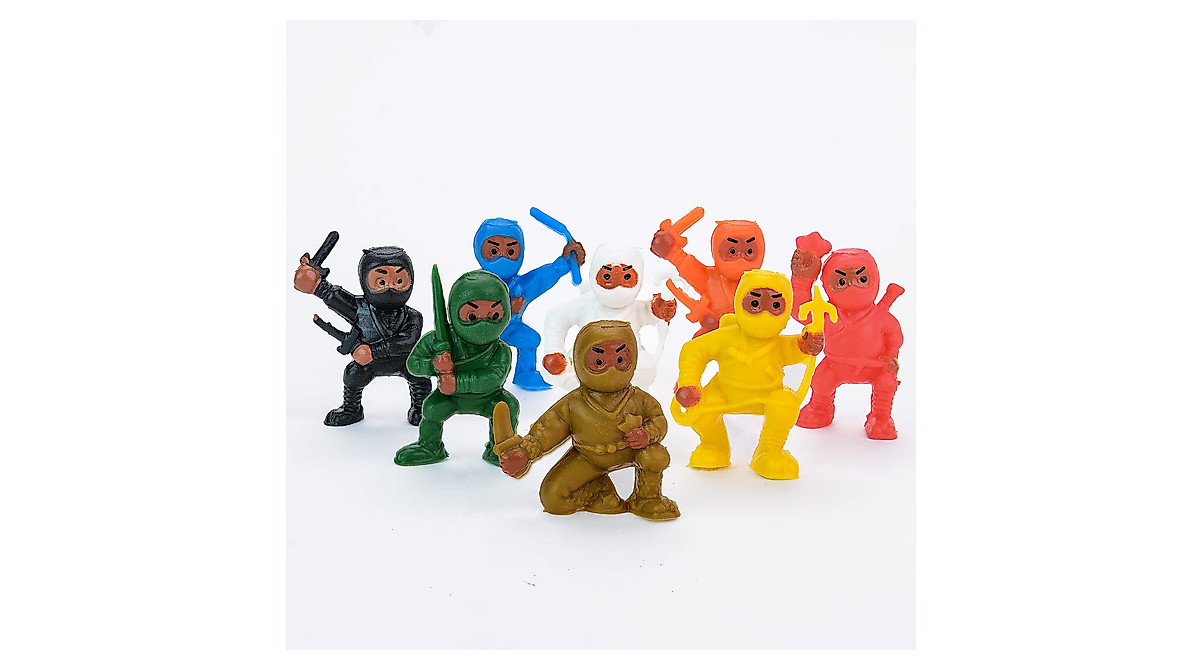 Mini Ninja Action Figures for Birthday Parties & Favors