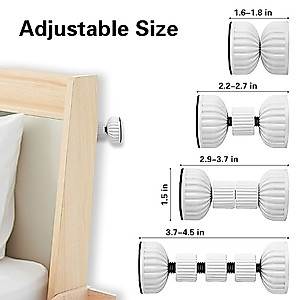 cosbur 2PCS Headboard Stoppers for Bed, 2023 Newset Adjustable Bed Frame Anti-Shake Tool for Bed, Antishake Telescopic Support Stabilizer, for Room Wall Beds Cabinets Sofa, Easy to Install