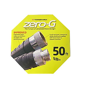 zero-G Lightweight Kink-Free Garden Hose (5/8" x 50', 2Pack)