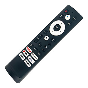 ERF3V90H 299843 Voice Command Remote Control Replacement compatible with Hisense Android Smart TV 65A65H 75A6H 55U7G 85U7H 75U65H 85A66GUA 65U7G 75U6H 55U8H 65A6H 55U7H 75U68H 75U7H 43A53FUA 43A68H