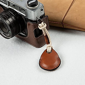 Leather Airtag Case, Airtag Case, Airtag Holder, Airtag Keychain, Keychain Airtag Holder, Pet Tracker Case, Item Tracker Holder, Airtag, Purse GPS Holder, Horse Loop Brown