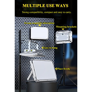 V VILISUN LED Camping Work Lantern, Multifunctional Camping Lights, Battery Powered 4000mAh, 7 Light Modes, IP44 Waterproof, Rechargeable Light with Magnet for Outdoor, Emergency, Fish, Hiking