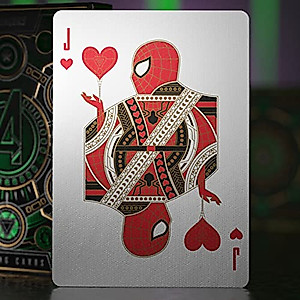 theory11 Avengers Green Edition Premium Playing Cards - Marvel Studios' The Infinity Saga Deck