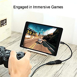 Micro USB to OTG Works with Emporia SOLIDplus Direct On-The-Go Connection Kit and Cable Adapter! (Black)