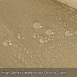 Pan Rack Cover Heavy-Duty Waterproof Bakery Single Rack Cover- 28"L x 23"W x 64"H Beige