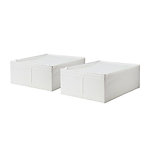 Ikea Storage Underbed Box Closet Zippered (2 Pack) White