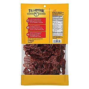 Tillamook Country Smoker Real Hardwood Smoked Beef Jerky, Old Fashioned, 10 Ounce