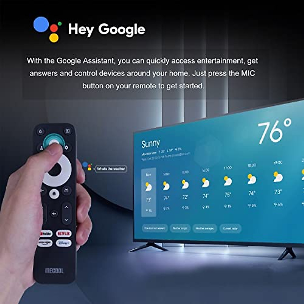 Android 11.0 TV Box MECOOL KM7 Plus Amlogic S905Y4 AV1 Ultra 4K HDR 2GB RAM 16GB ROM Support 2.4G/5.0G WiFi BT 5.0